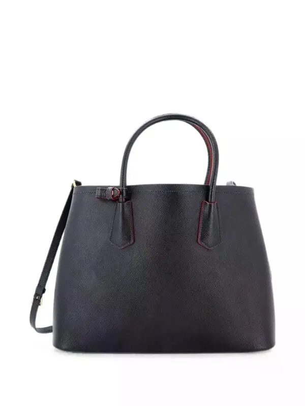 Prada Saffiano Leather Tote Bag - Black