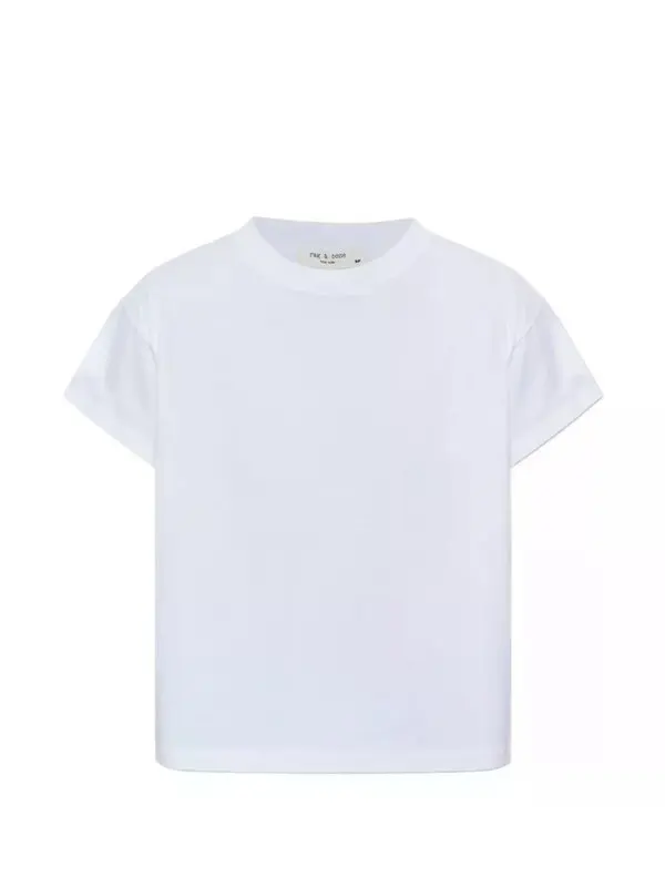 Rag & Bone Striped Long Sleeve Polo Shirt - White