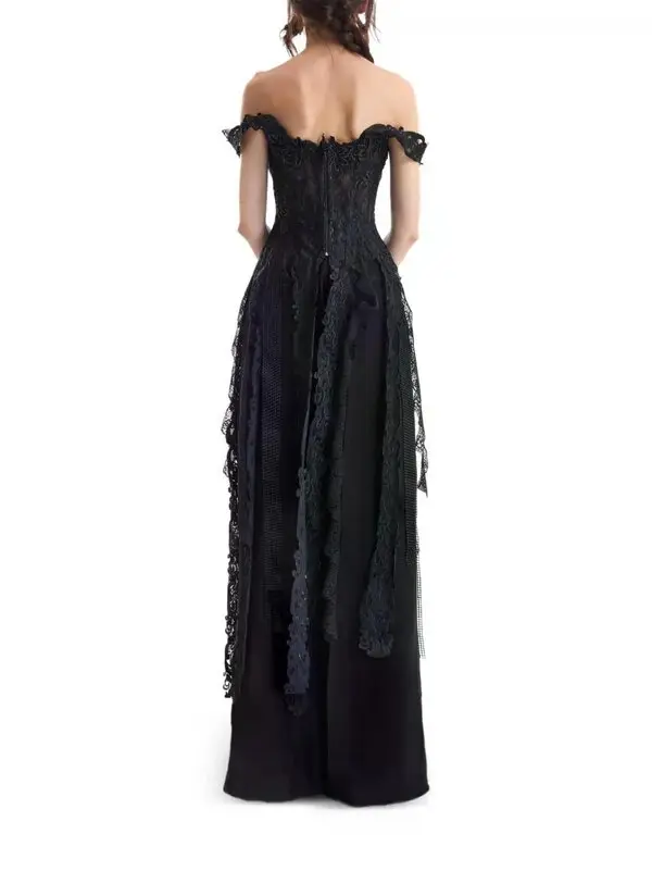 GEMY MAALOUF Off-shoulder Embroidered Top