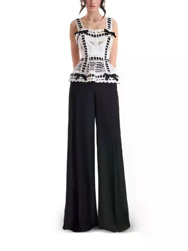 GEMY MAALOUF Ribbon-detail Peplum Corset