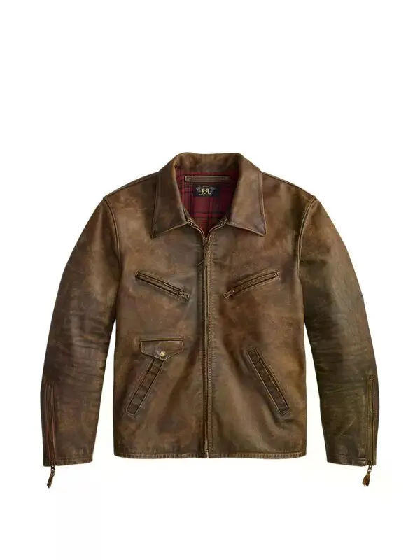 Ralph Lauren Zip Leather Jacket