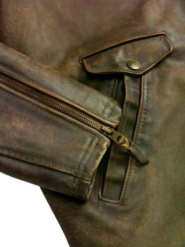 Ralph Lauren Zip Leather Jacket