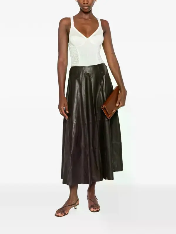 Elisabetta Franchi Lace-panelled Sleeveless Top