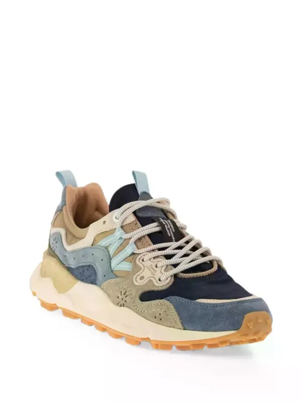 FLOWER MOUNTAIN Yamano 3 Panelled Sneakers - Neutrals