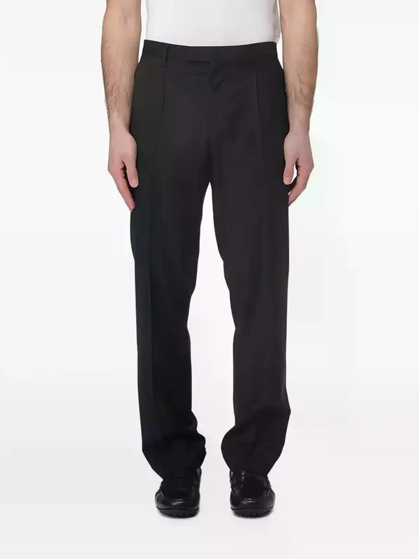 BRIGLIA 1949 Tailored Wool Trousers - Black