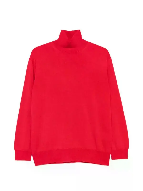 Malo High-neck Sweater - Red