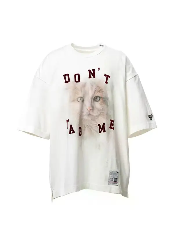 Mihara Yasuhiro Cat-printed T-shirt - White