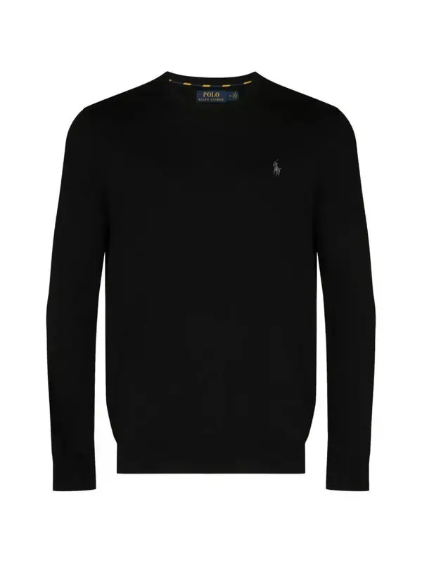 Polo Ralph Lauren Pony-motif Crew-neck Sweater - Black
