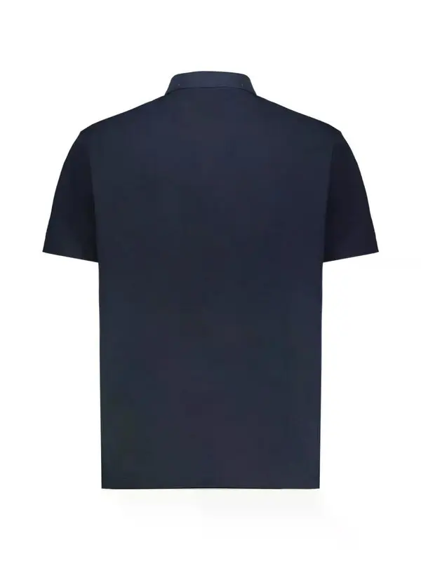 Paul & Shark Logo-embroidered Short-sleeve Polo Shirt - Blue