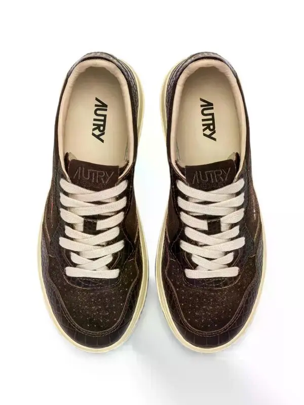 AUTRY Medalist Crocodile-effect Sneakers