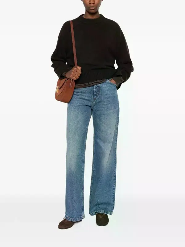 Soeur Will Raglan-sleeve Ribbed-trim Sweater - Brown