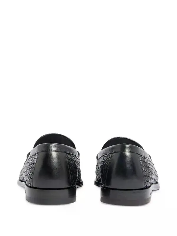 Dsquared2 Woven Leather Loafers