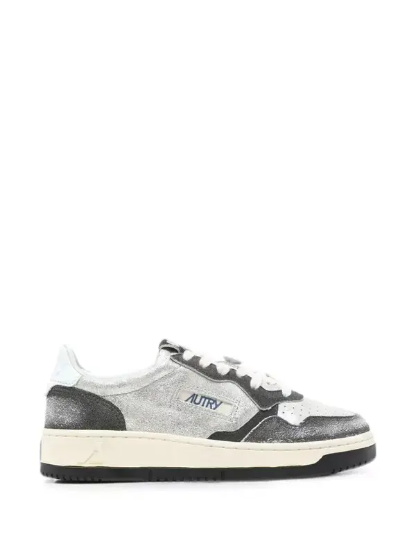 AUTRY Medalist Metallic Sneakers - Silver