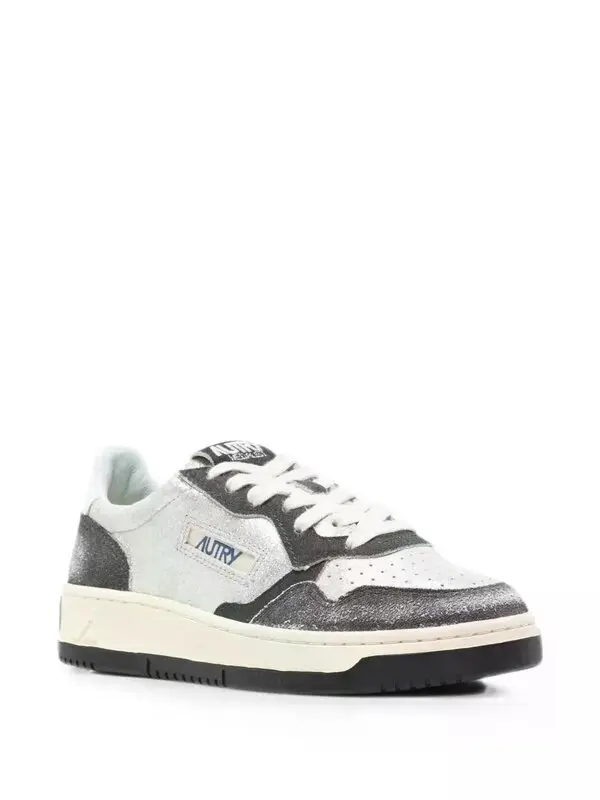 AUTRY Medalist Metallic Sneakers - Silver