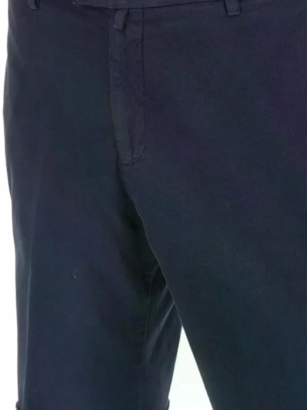 BRIGLIA 1949 Honeycomb-texture Turn-up Shorts