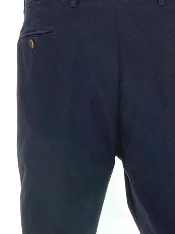 BRIGLIA 1949 Honeycomb-texture Turn-up Shorts