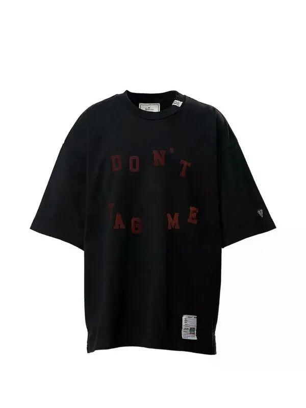 Mihara Yasuhiro Don't Tag Me. Flocky-print T-shirt - Black