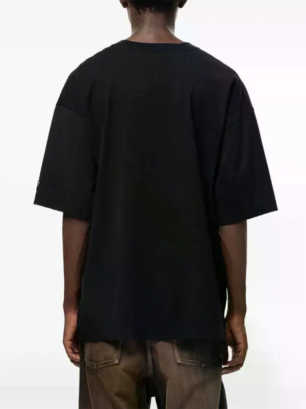 Mihara Yasuhiro Don't Tag Me. Flocky-print T-shirt - Black