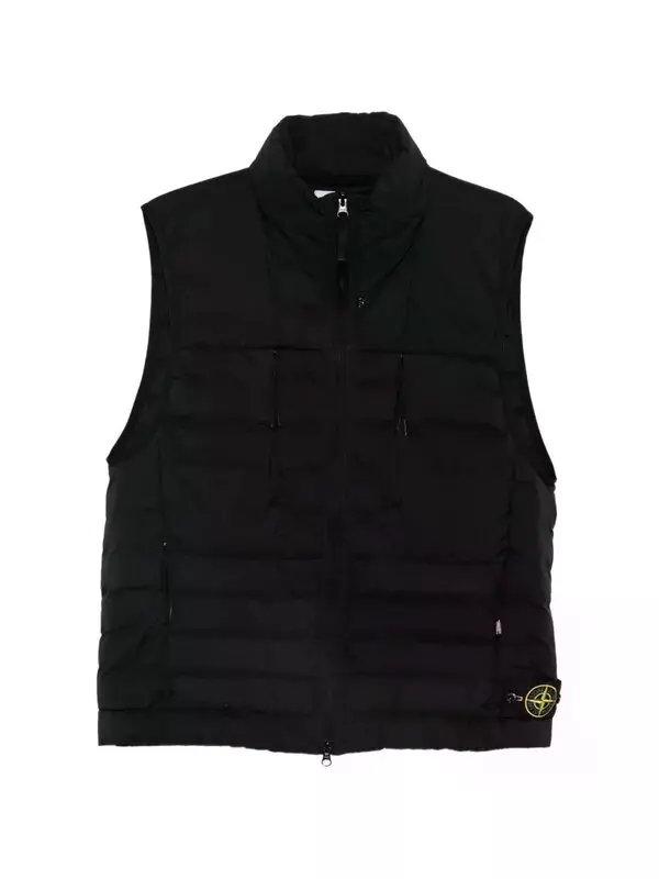 Stone Island Quilted Gilet - Black