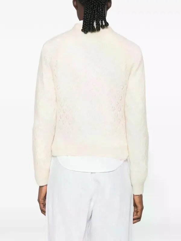 DÔEN Petra Pointelle-knit Cardigan