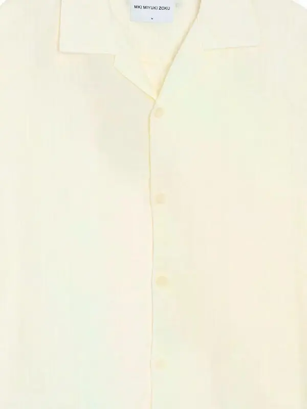 MKI MIYUKI ZOKU Loose-weave Cotton Shirt - Neutrals