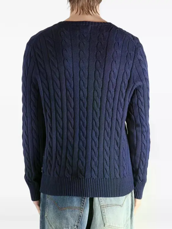 Polo Ralph Lauren Polo Pony-embroidered Cable-knit Sweater