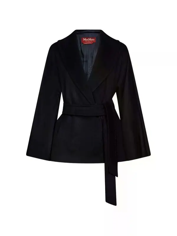 Max Mara Belted Virgin-wool Coat