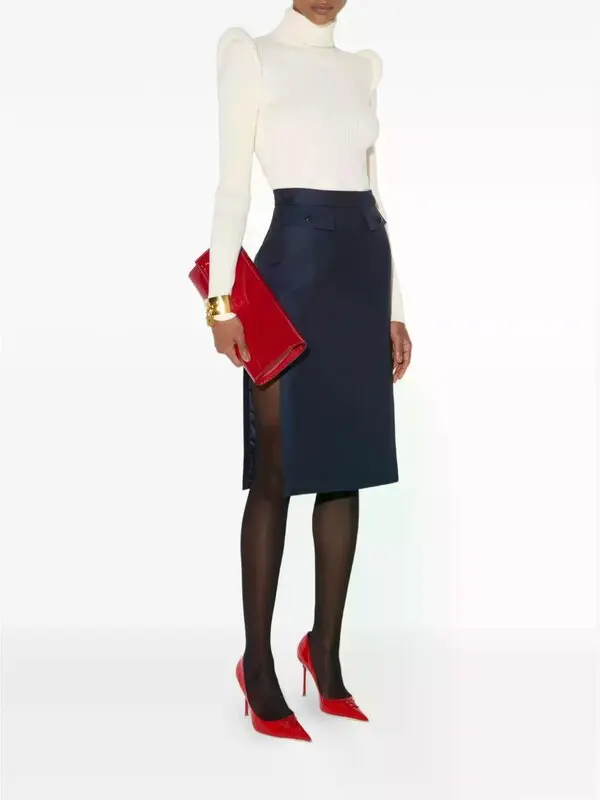 Elisabetta Franchi Patent Leather Pumps With Logo Detail