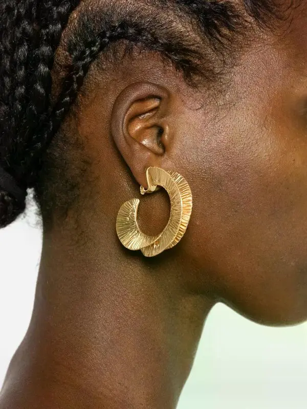 Cult Gaia Ren Large Hoop Earrings - Gold