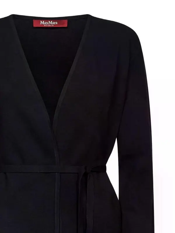 Max Mara Belted V-neck Cardigan