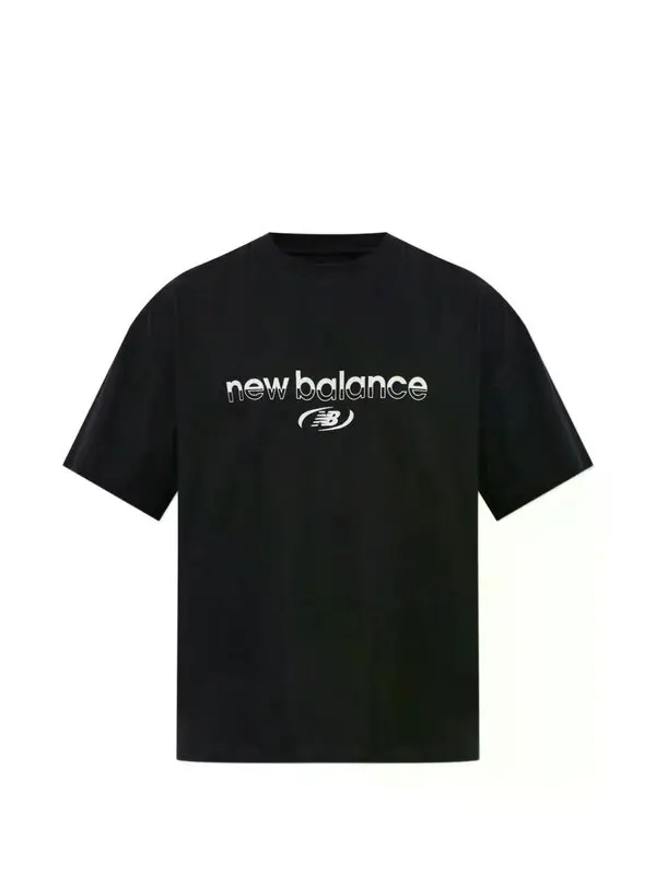 NEW BALANCE Logo-print T-shirt - Black