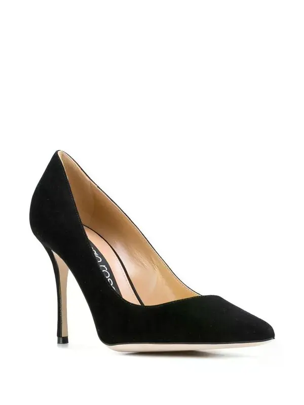 SERGIO ROSSI Suede Pointed Toe Stiletto Pumps