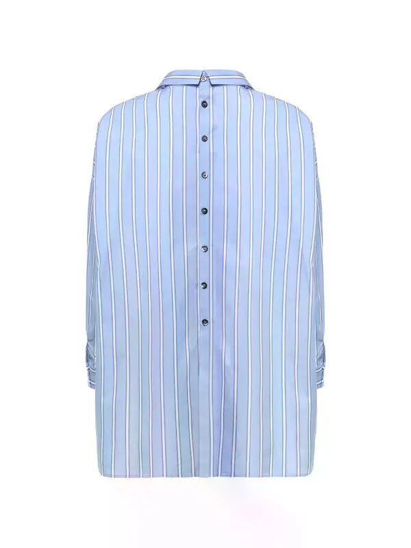 Pinko Striped Embroidered-logo Shirt