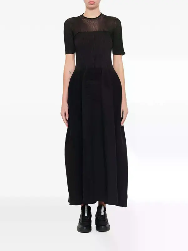 CFCL Pottery Lucent Ribbed-knit Midi Dress