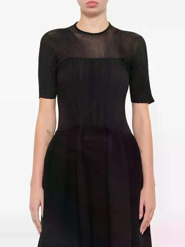 CFCL Pottery Lucent Ribbed-knit Midi Dress