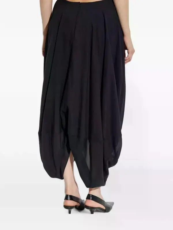 TOTEME Cocoon Draped Asymmetric-hem Midi Skirt