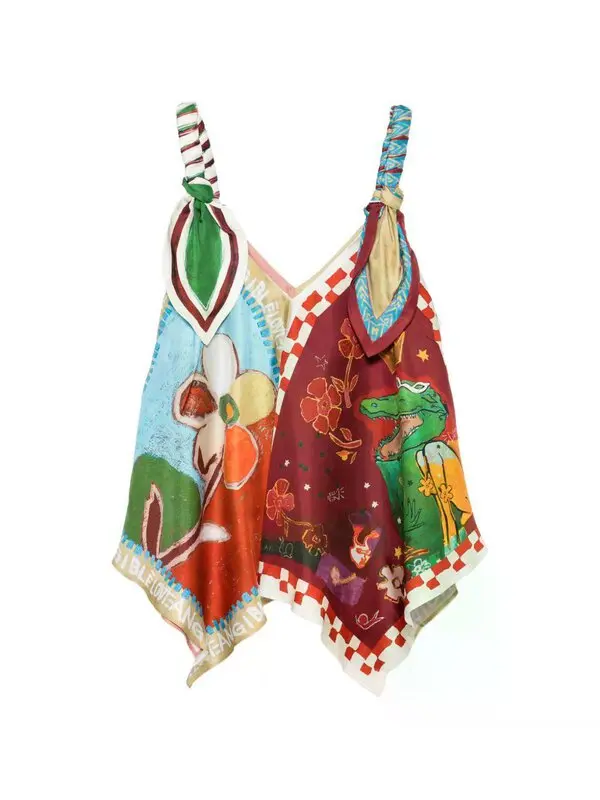 ALEMAIS Mlak Graphic-print Top