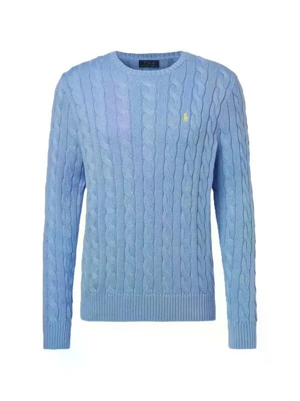 Polo Ralph Lauren Cable-knit Embroidered-logo Sweater