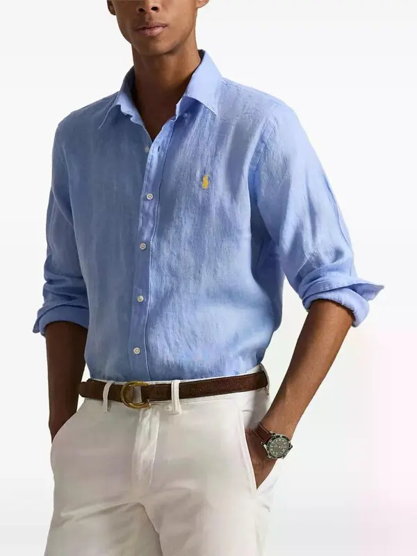 Polo Ralph Lauren Signature Polo Pony Motif Shirt - Blue