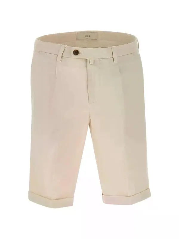 BRIGLIA 1949 Turn-up Hem Shorts - Neutrals