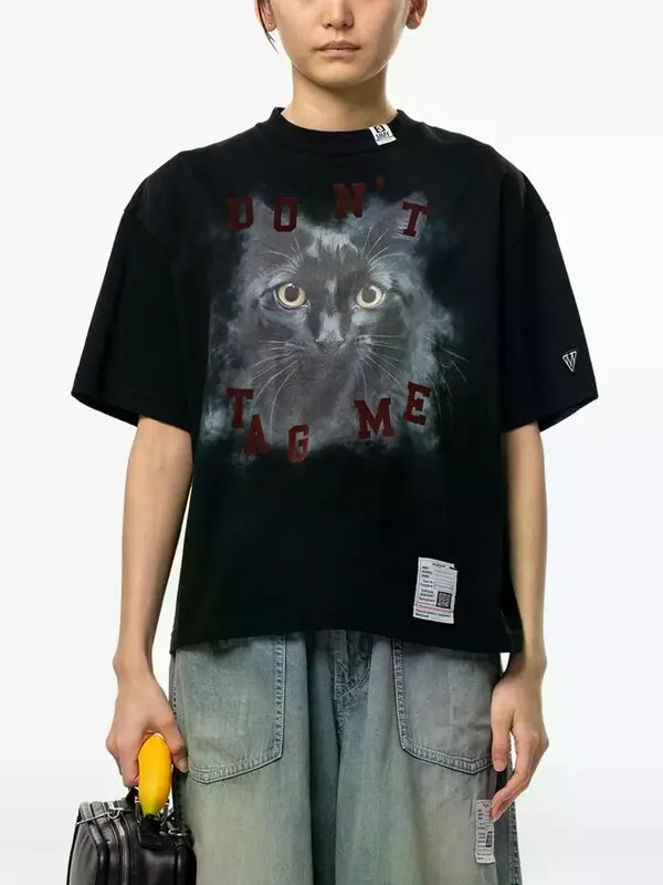 Mihara Yasuhiro Cat Print T-shirt