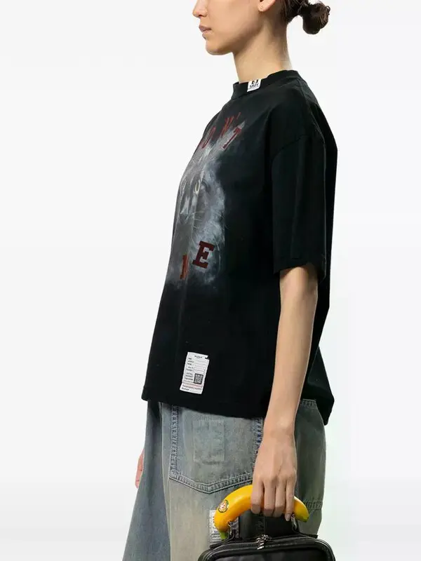 Mihara Yasuhiro Cat Print T-shirt