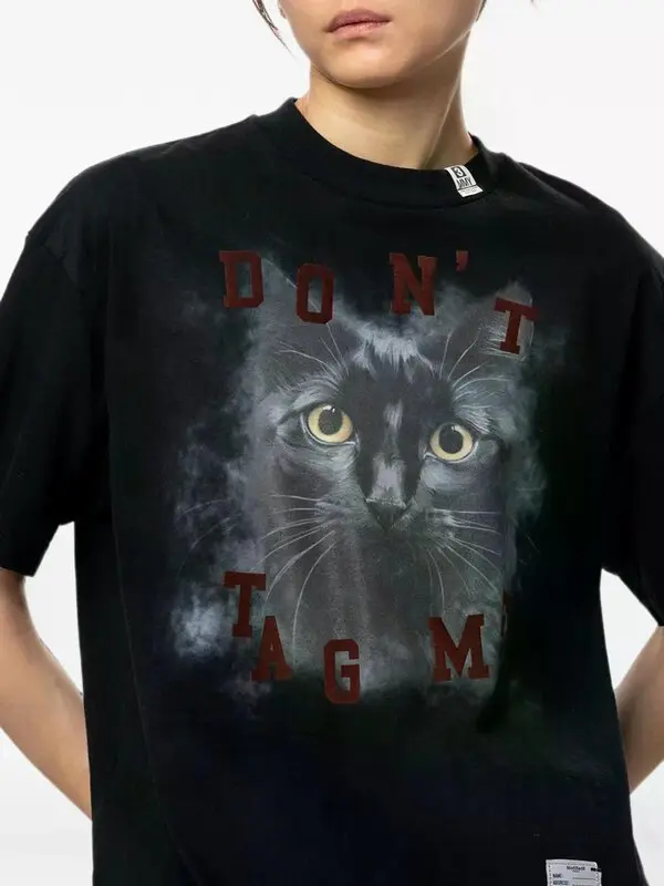 Mihara Yasuhiro Cat Print T-shirt