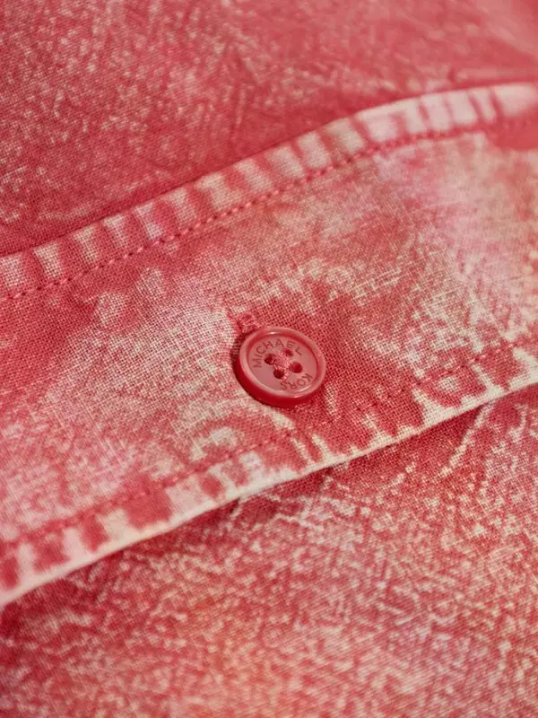 Michael Kors Garment-dyed Denim Shirt - Red