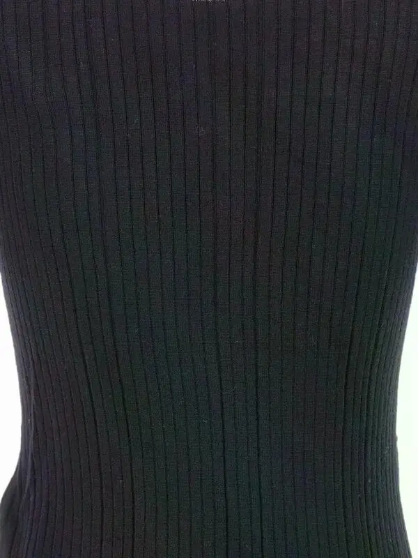 Liu Jo Ribbed Knit Cut-out T-shirt - Blue