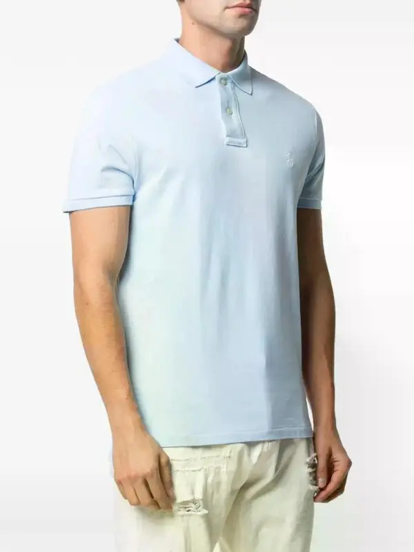 Polo Ralph Lauren Logo-embroidered Piqué Polo Shirt - Blue