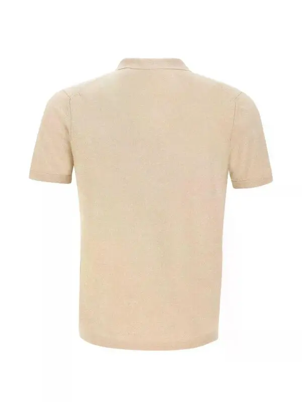 DELLA CIANA Open-collar Side-slit T-shirt
