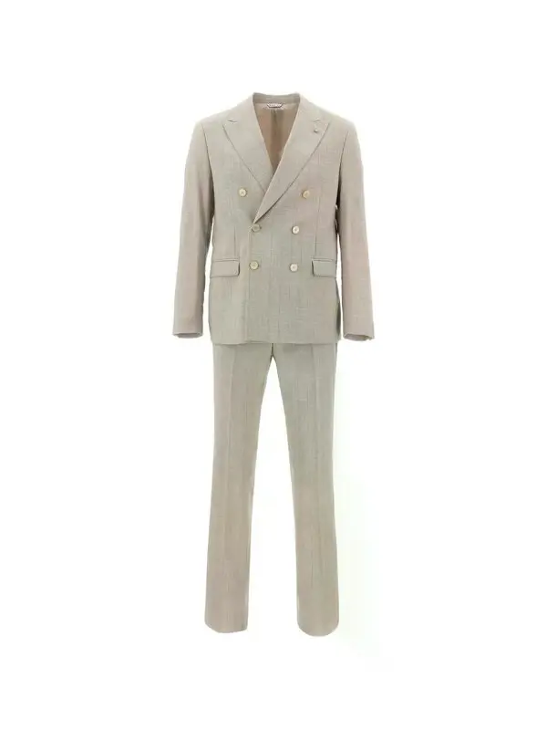 MANUEL RITZ Peal-lapel Double-breasted Suit