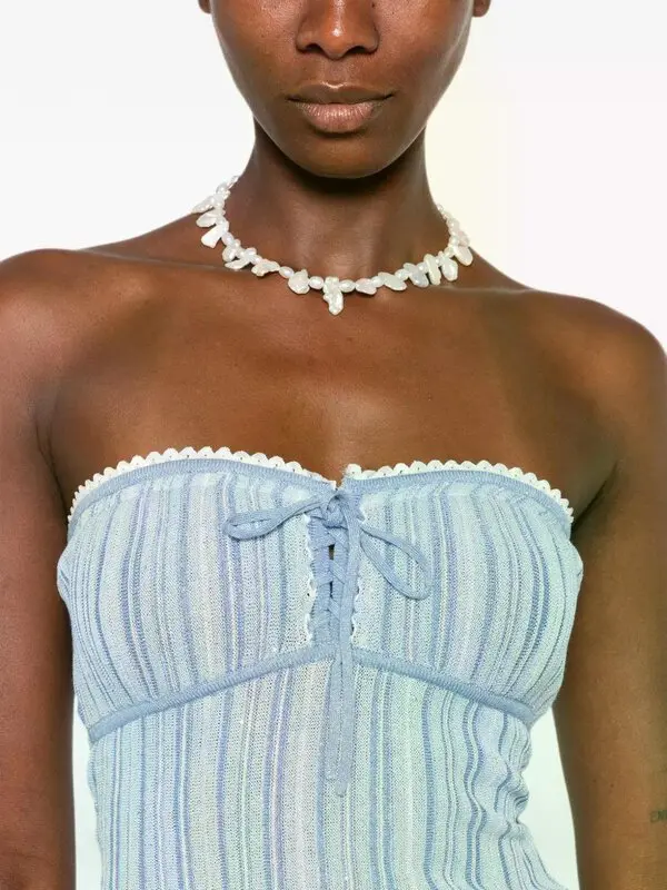 ASTA RESORT Cleo Lace-up Top