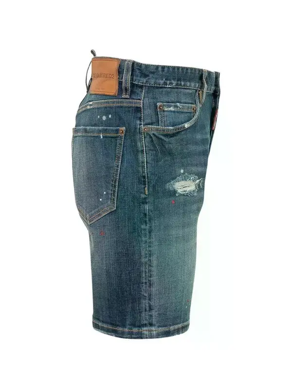 Dsquared2 Distressed Denim Shorts